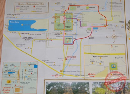 Angkor Archaeological Park Map - Tonga Time