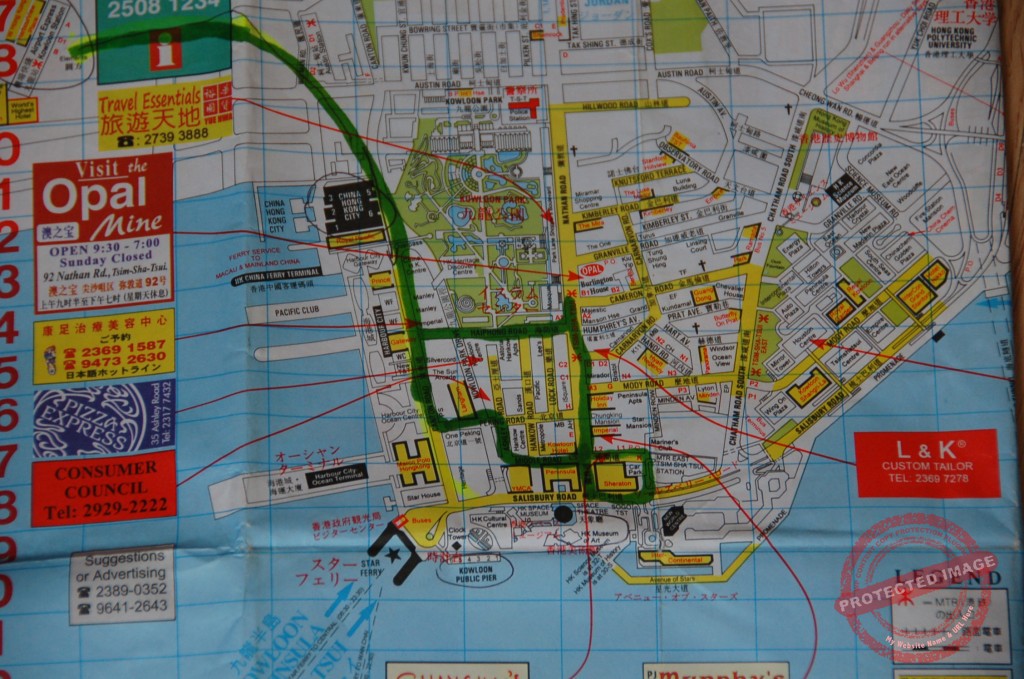 Kowloon Walking Map - Tonga Time